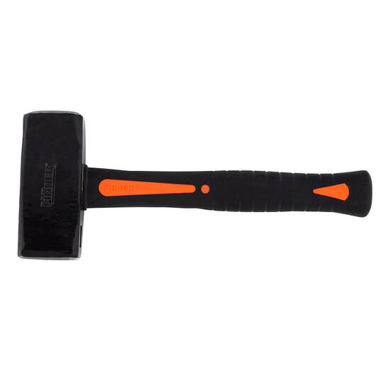 Discoverer Tools Masonry Hammer - Large Heavy-Duty Fiber Handle Iron Hammer