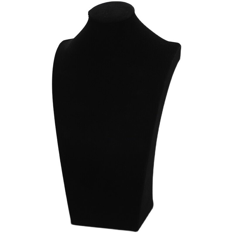 Convenient Velvet Necklace Display Stand - Jewelry Neck Mold Model