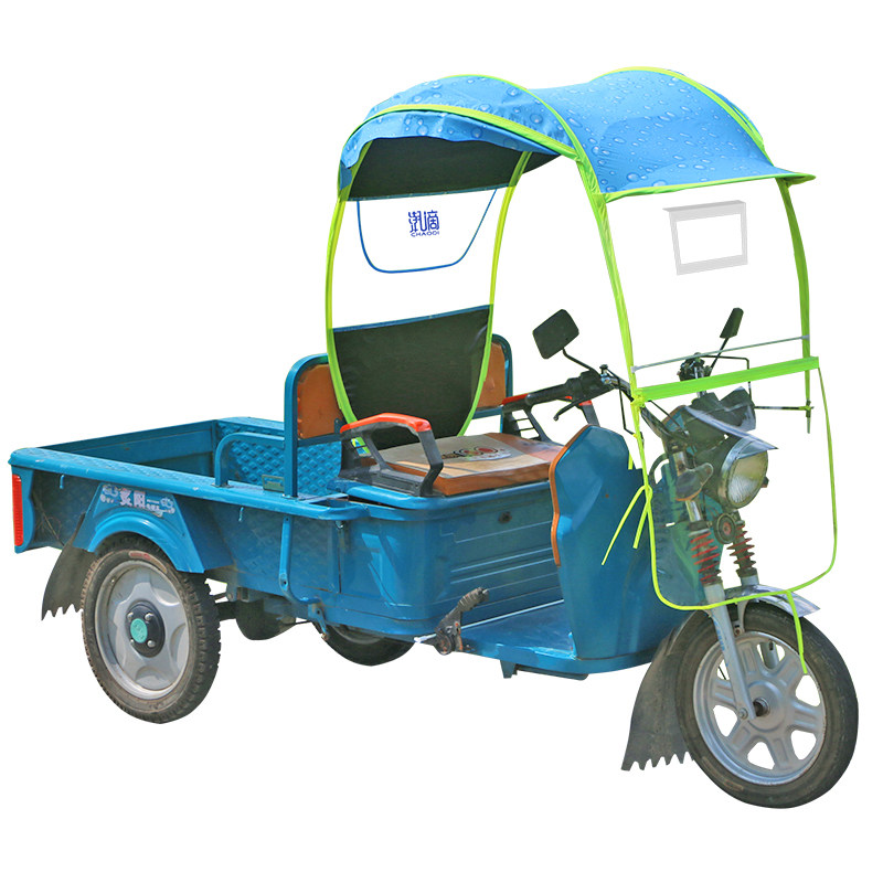 Battery Tricycle Awning Fully Enclosed Awning Windshield Simple ...