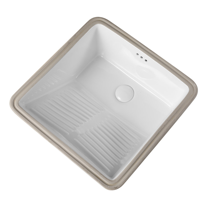 Balcony Small Built-In Undercounter Laundry Basin Ceramic Wash Basin ...