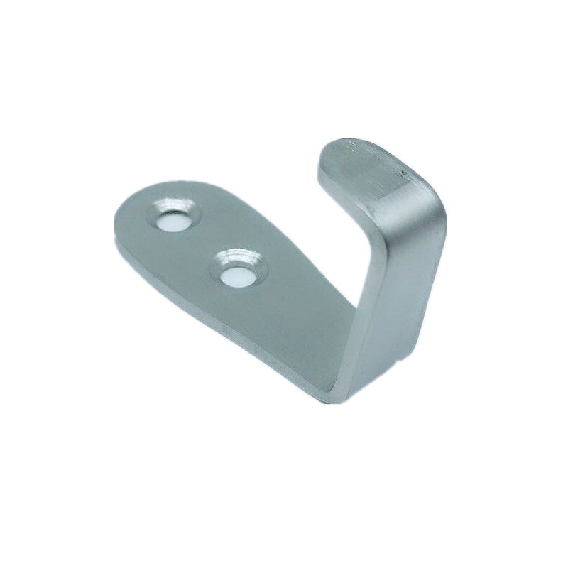 Stainless Steel Bathroom Partition Hook - Brushed Finish