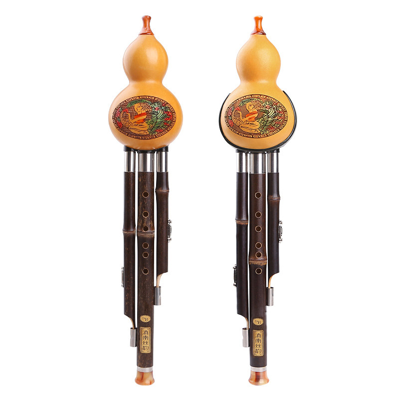 Purple Bamboo Gourd Silk Musical Instrument in C Down B Tune for Beginners