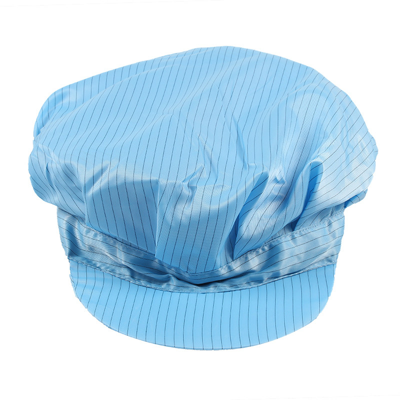 Blue and White Work Caps - Anti-Static, Peaked Caps for Men and Women ...
