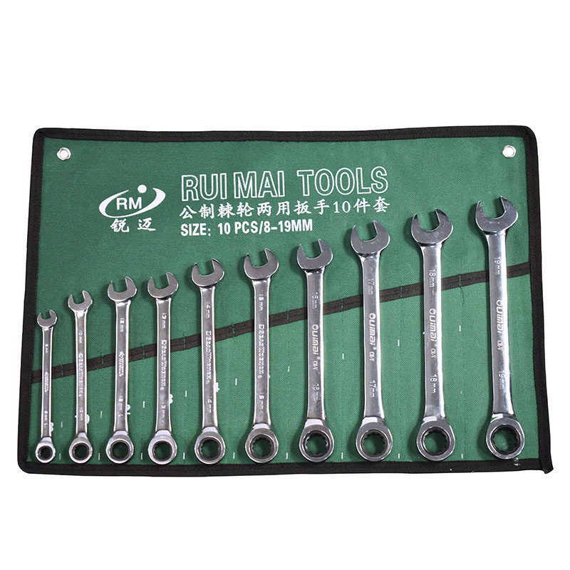 Set ključeva s čegrtaljkom Amrit - 19 mm Šljiva - Čelični krom vanadij