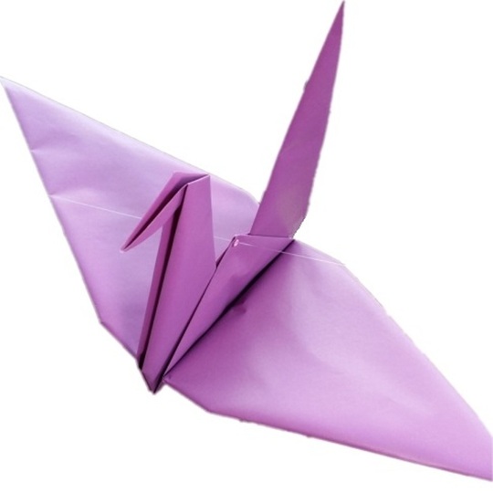 Heart-Face Crispy Paper Crane - Nordic Style Hanging Decoration
