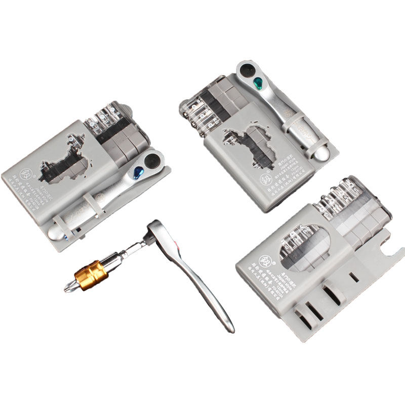 Right Angle Ratchet Screwdriver Set - Multifunctional 8-Bit Alloy Steel ...