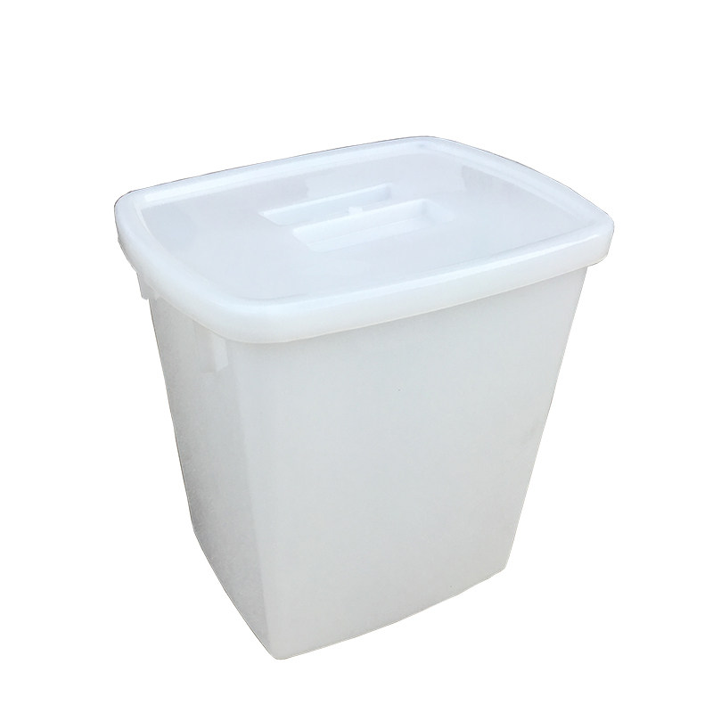 Plastic Thickened Square Stackable Lidded Sugar Water Bucket Food Cold ...