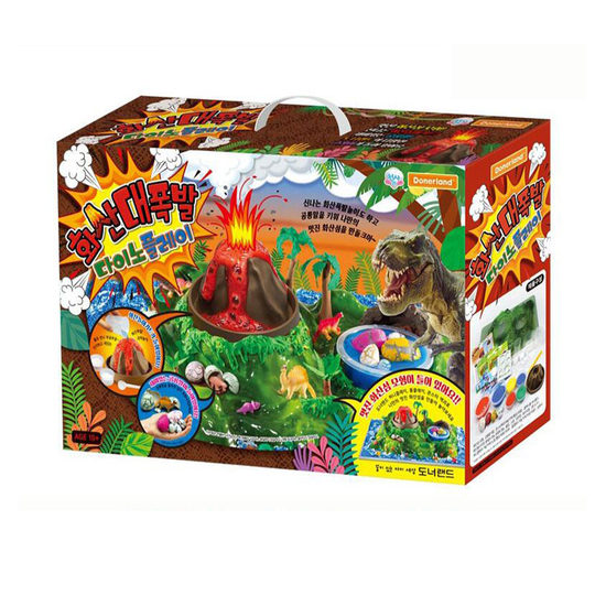 Korean Children's Toys - Dinosaur Era Volcano Eruption Playset ...