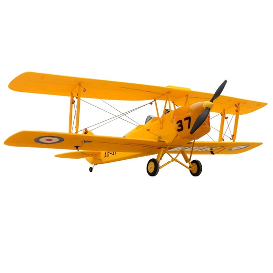 Delome Dynam Tiger Moth 1.3m Wingspan Biplane RC Elektrisk Flyvemaskine