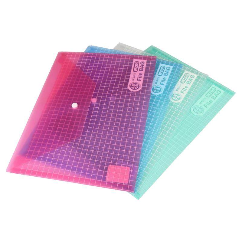 Chenguang A4 Transparent File Bag Button Bag Snap File Bag