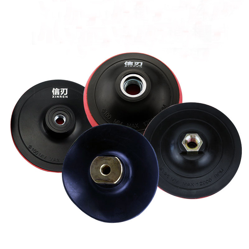 Xinren Angle Grinder Flocking Sponge Pad - 4/5/6 Inch - Self-Adhesive ...