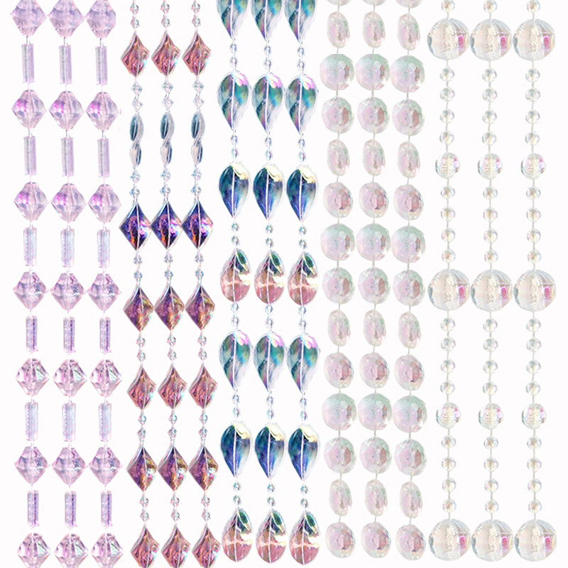 Acrylic Wedding Crystal Bead Curtain - Bead Chain Wedding Road Guide ...