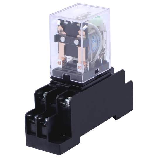 Delixi Relay Intermediate DC24V CDZ9-52PL 8 Feet 5A with Base HH52P 10A