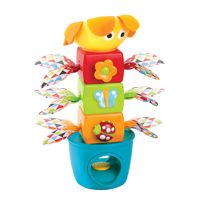 Yookidoo Smiley Face Building Blocks - Multi-Functional Puzzle Music Box