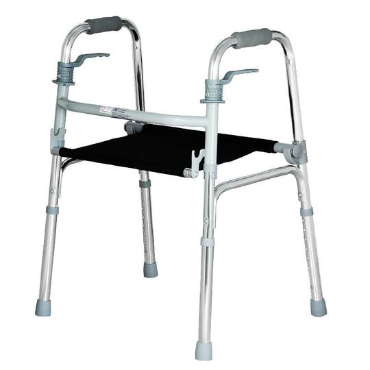 Henghubang Aluminum Alloy Elderly Walker with Seat - Foldable Four ...