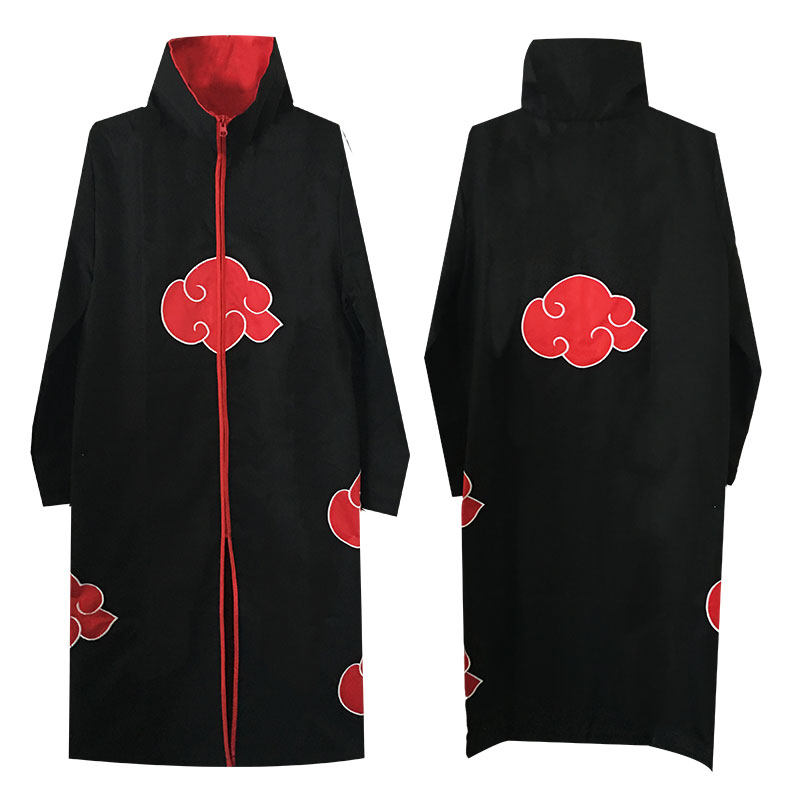 Naruto Akatsuki Kappa - Itachi & Deidara Rött Moln Jacka