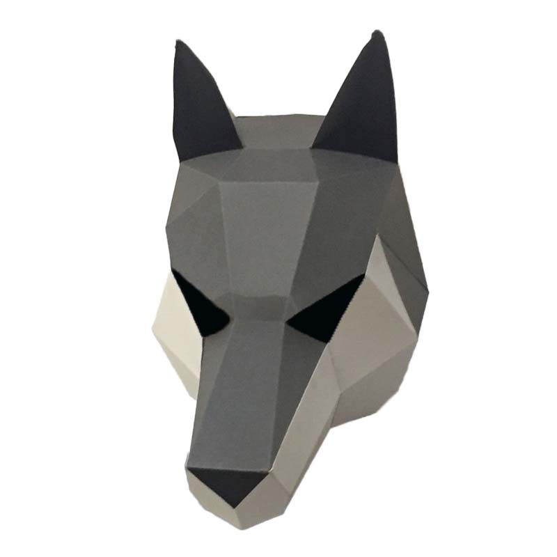 DIY Paper Werewolf Mask - Halloween Animal Cosplay Prop