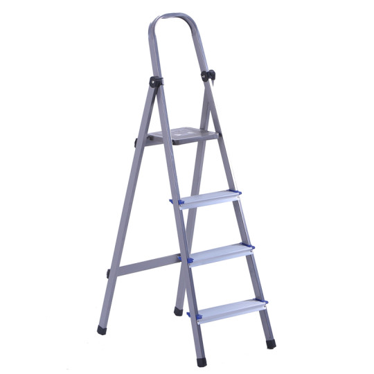 Household Folding Ladder Thickened Aluminum Alloy Four-Step Telescopic ...