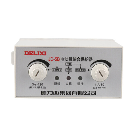 Delixi Motor Comprehensive Protector JD-5 - Three-Phase 380V Phase Loss Overload Phase Failure ...