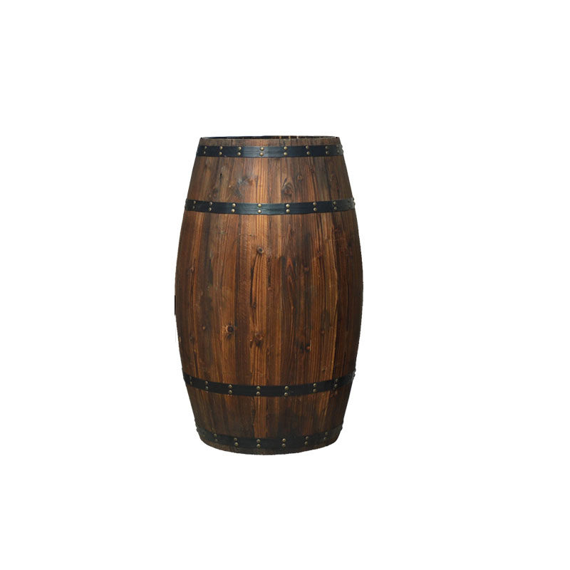 Barril de vinho decorativo em madeira maciça para eventos e fotografia