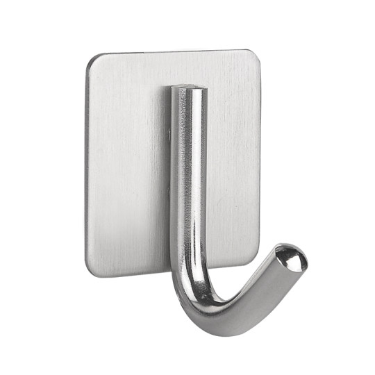 Stainless Steel Hooks No Drilling Single Clothes Coat Hooks Room ...