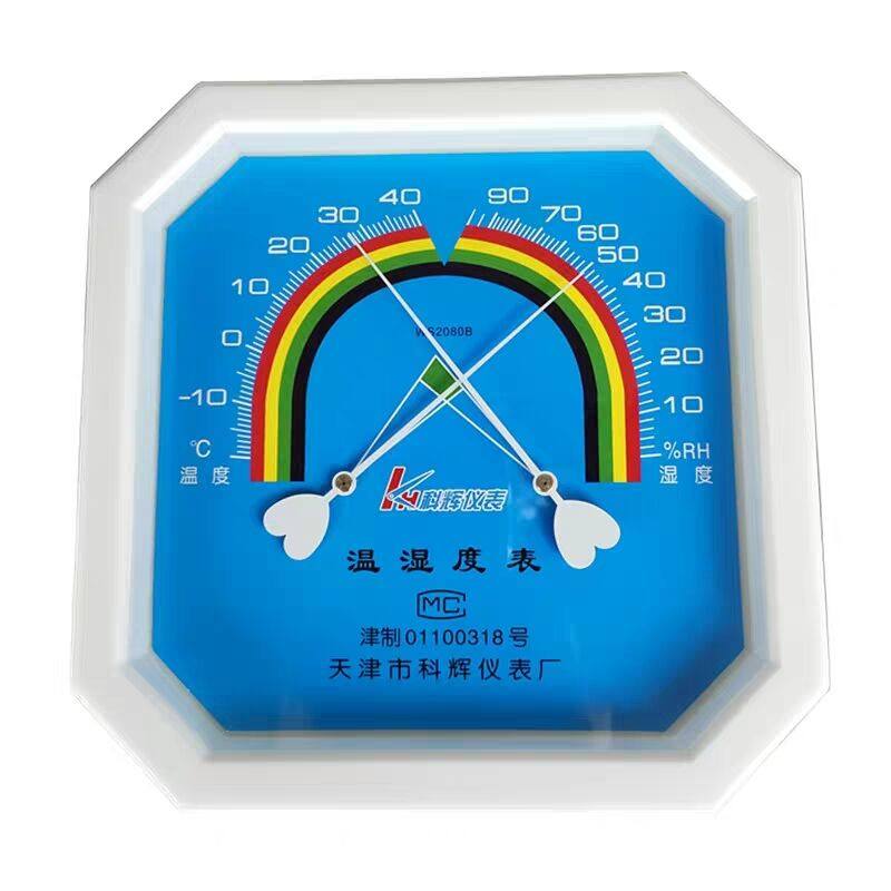 Octagonal Wall-Mounted Pointer Dry Thermometer Hygrometer - Industrial ...