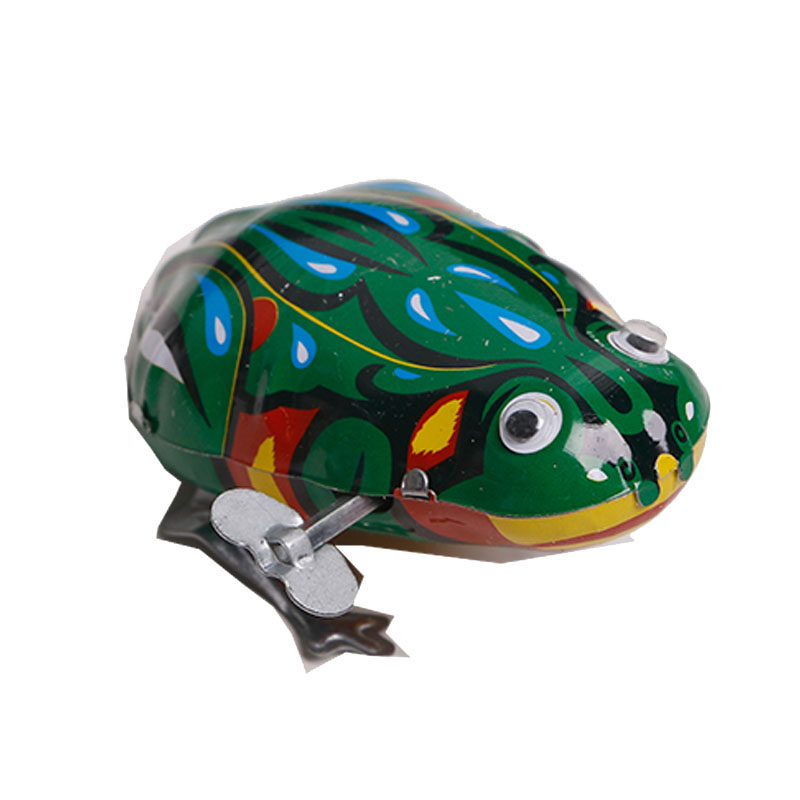 Post-80s Nostalgic Classic Tin Toy Retro Tin Clockwork Chain Frog Mouse ...