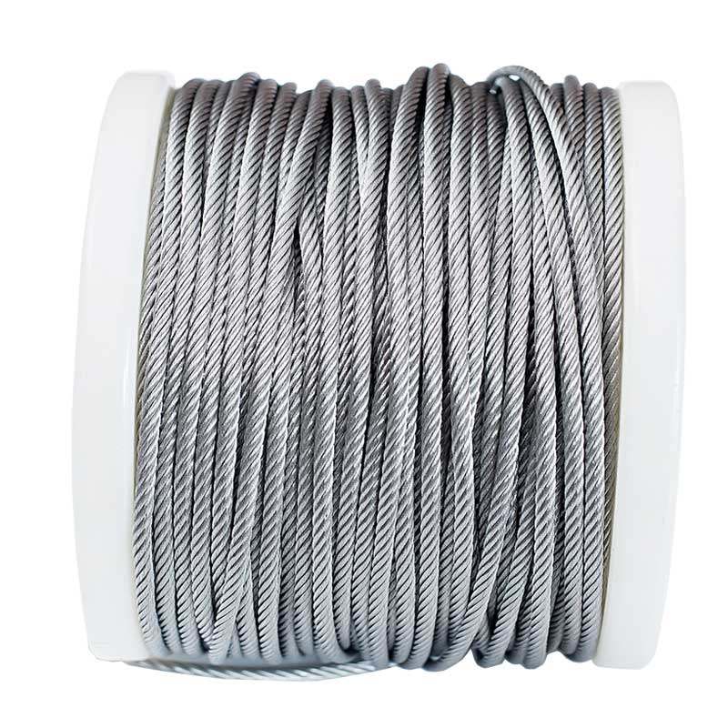 Câble métallique d'acier inoxydable de 6mm 304 soulevant le câble ...