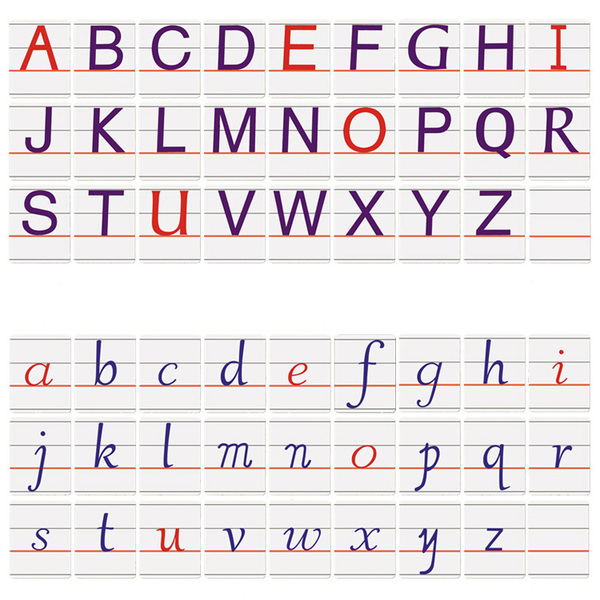 Early education 26 upper and lower case english alphabet refrigerator ...