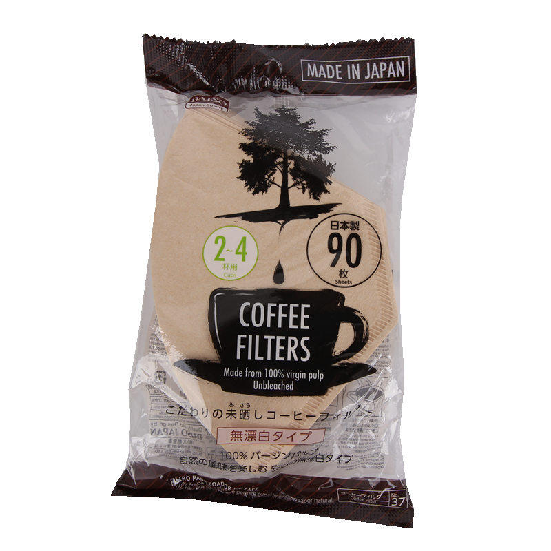 Daiso Bleachable Coffee Filter Paper - 100 Sheets