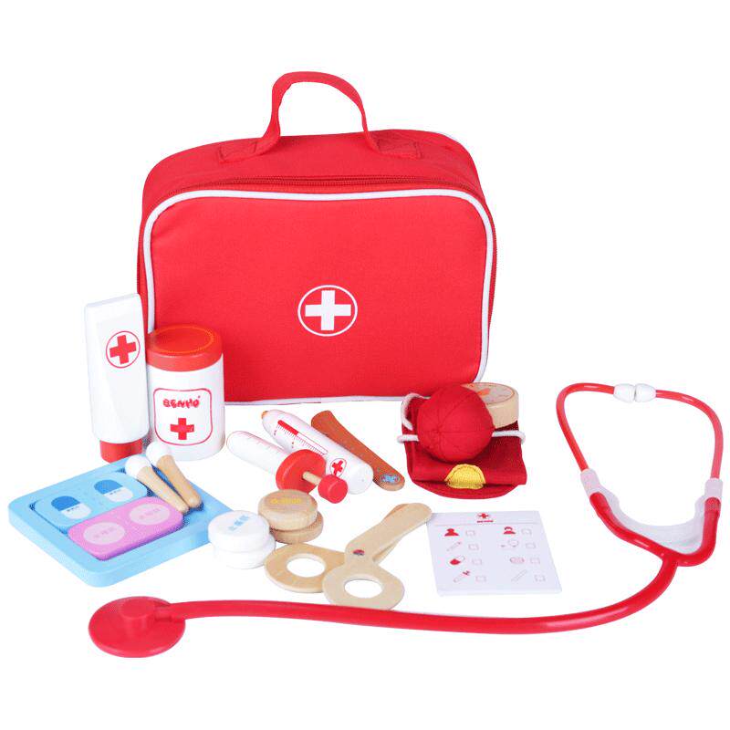 Drveni set igračaka liječnika - Simulirana igra uloga medicinske sestre ...