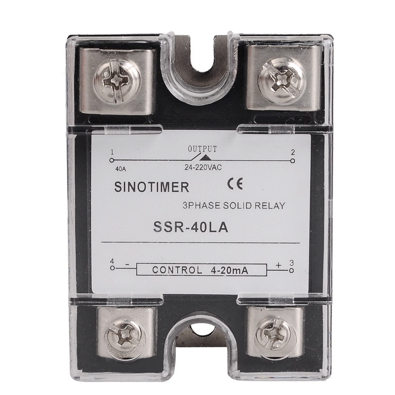 4-20mA Intelligent Solid State Voltage Regulator SSR-40LA Solid State Relay 220V Current Voltage ...