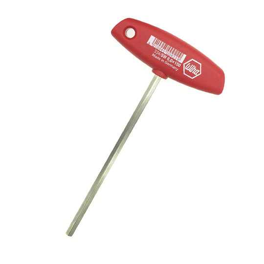 Wiha 334 T-Handle Hex Key Wrench Set - Metric (3, 4, 5, 6, 8, 100/150 ...