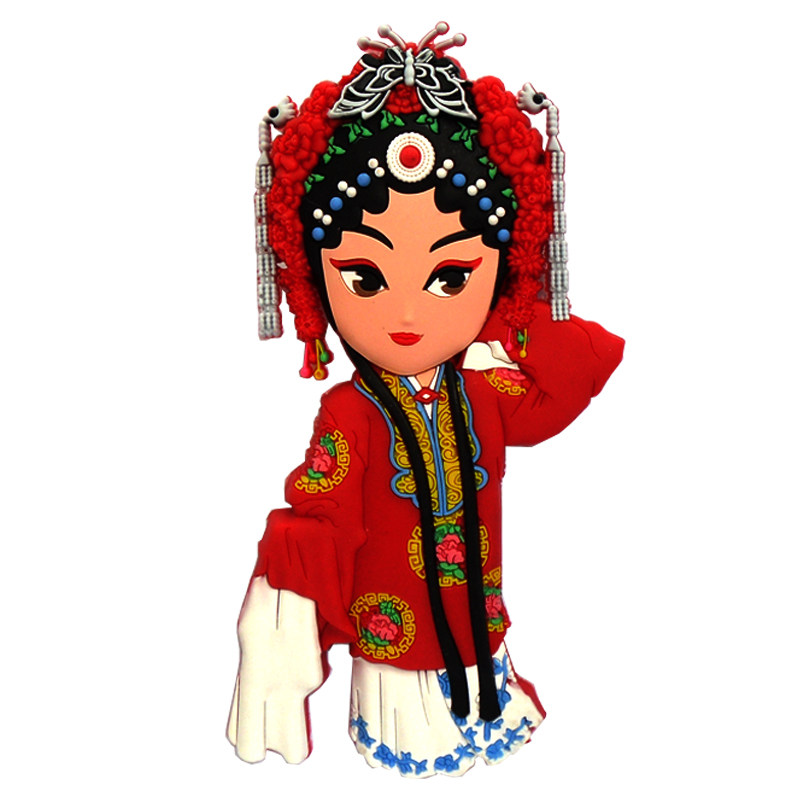 Peking Opera Refrigerator Magnets - New Chinese Style Character Design