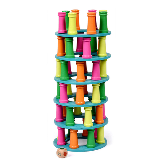 Musical Stacking Blocks - Educational Wooden Toy for Kids