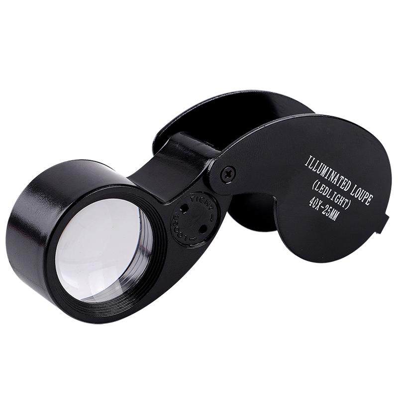 Portable Folding Magnifying Glass 40x High Definition for Geology ...