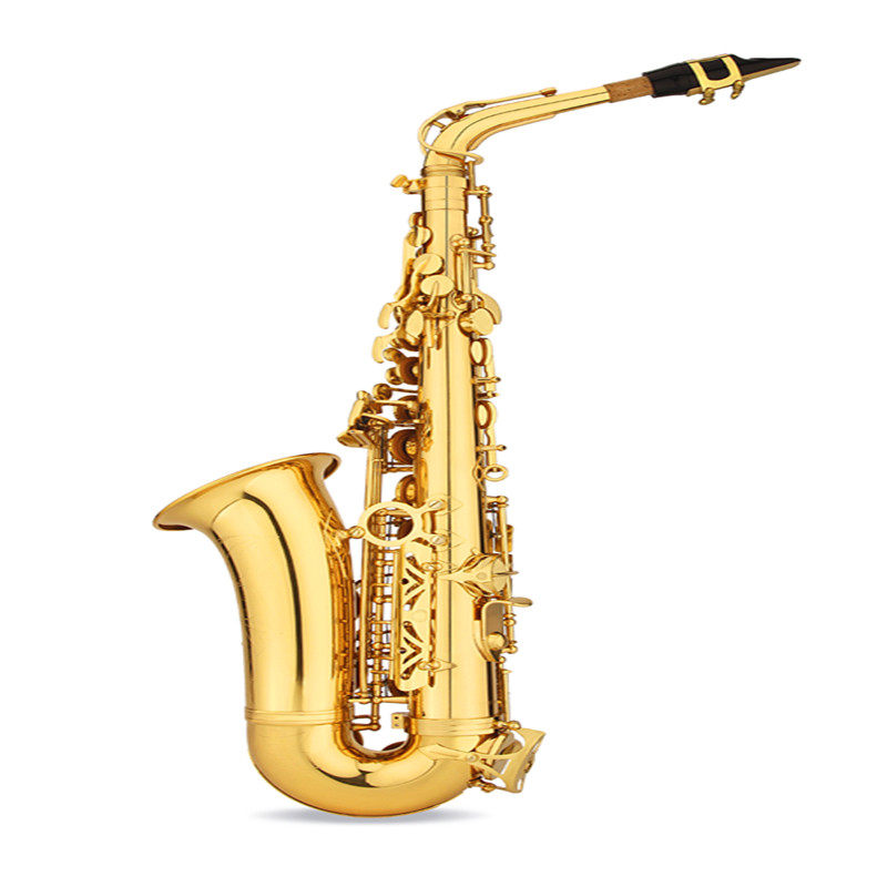 Genuine Alto Saxophone E Flat with Large Bell Mouth and Double Key Rib ...