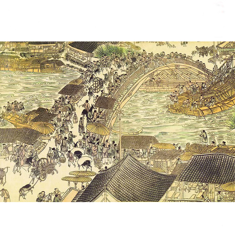 Wooden Jigsaw Puzzle - Qingming Scroll - 1000 Pieces