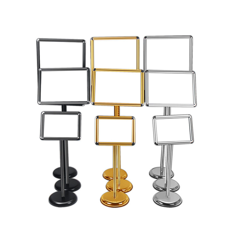 Stainless Steel Vertical Sign Stand - A3/A4 Display - Nix