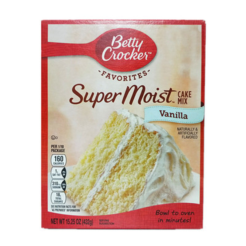 Betty Crocker Vanilla Cake Mix - American Betty Crocker Vanilla Cake Mix
