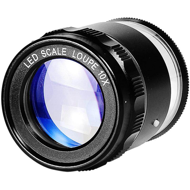 Magnification 10x LED Lighted Scale Cylinder Measurement Textile ...