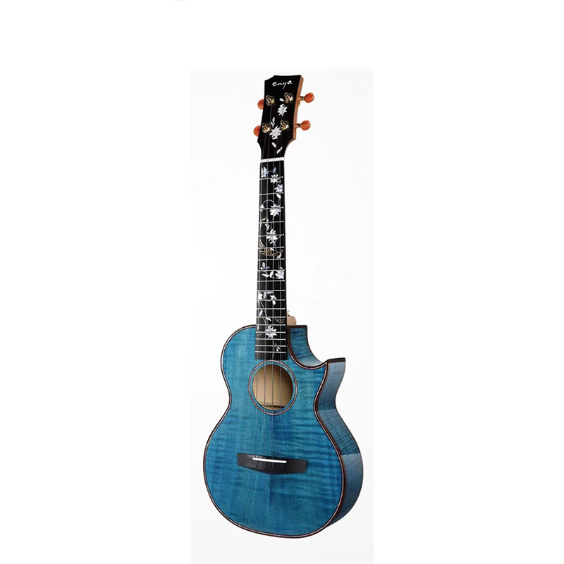 Enya Ukulele - Tiger Maple 23/26 Inch - Ebony Fingerboard