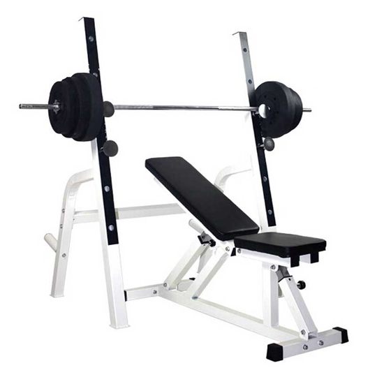 Barbell Squat Rack Bench Press Weight Training Device Home Gym - Weight ...