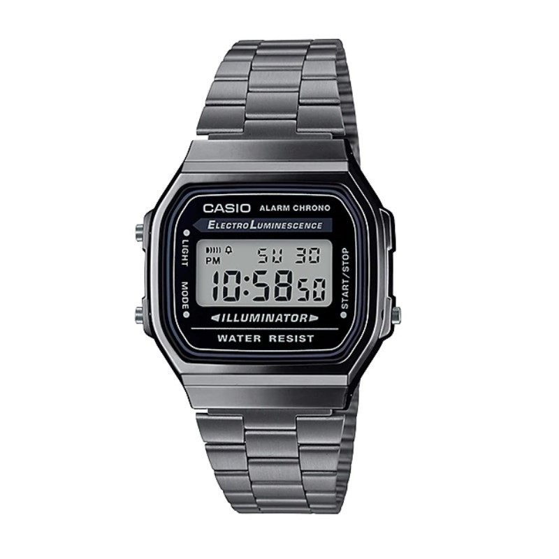 Casio A168wgg-1a Retro Digitalno Sat - Nehrđajući Čelik