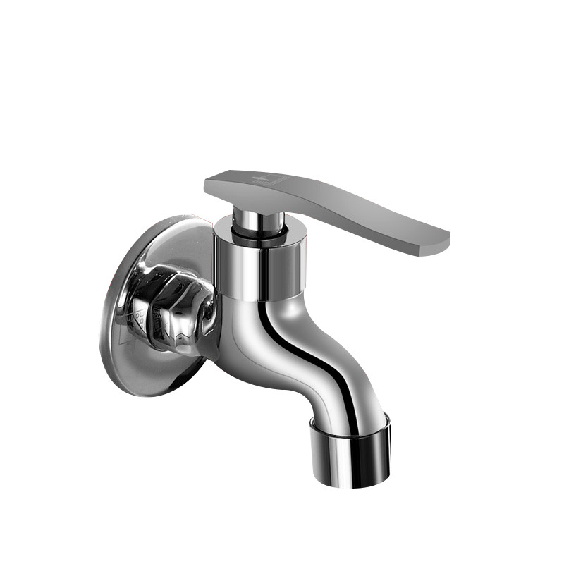 Submarine Fine Copper Mop Pool Faucet Single Cold Home Balcony In-Wall ...