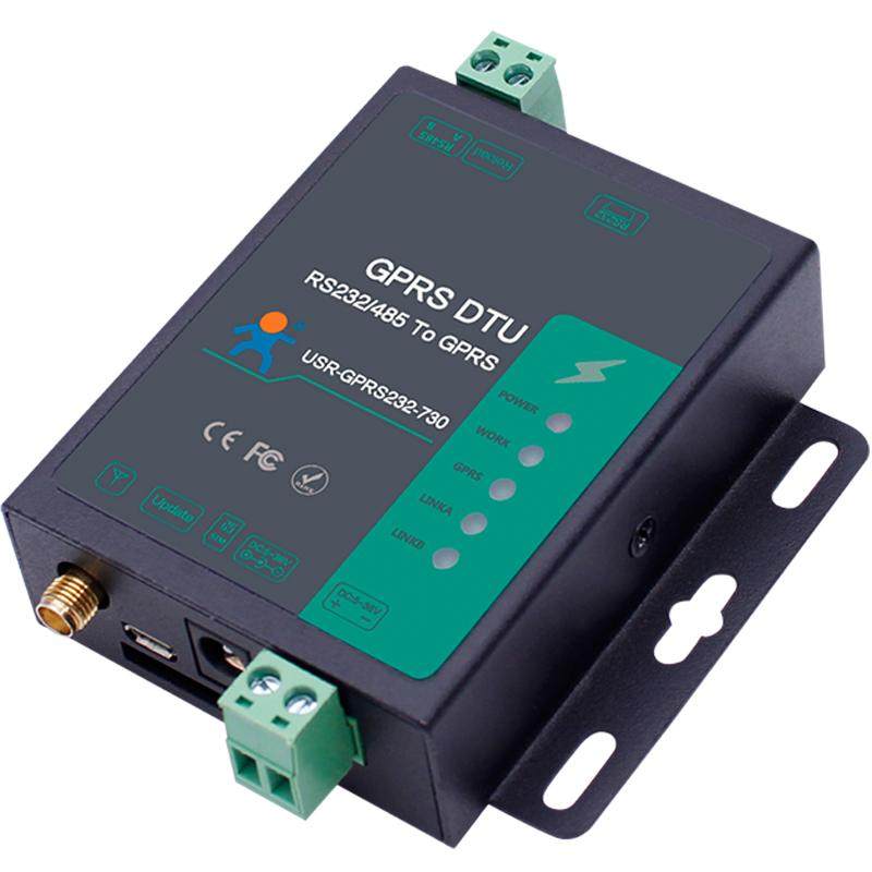 Módulo gprs dtu porta serial rs232/485 para transmissão de dados sem fio gsm iot 730