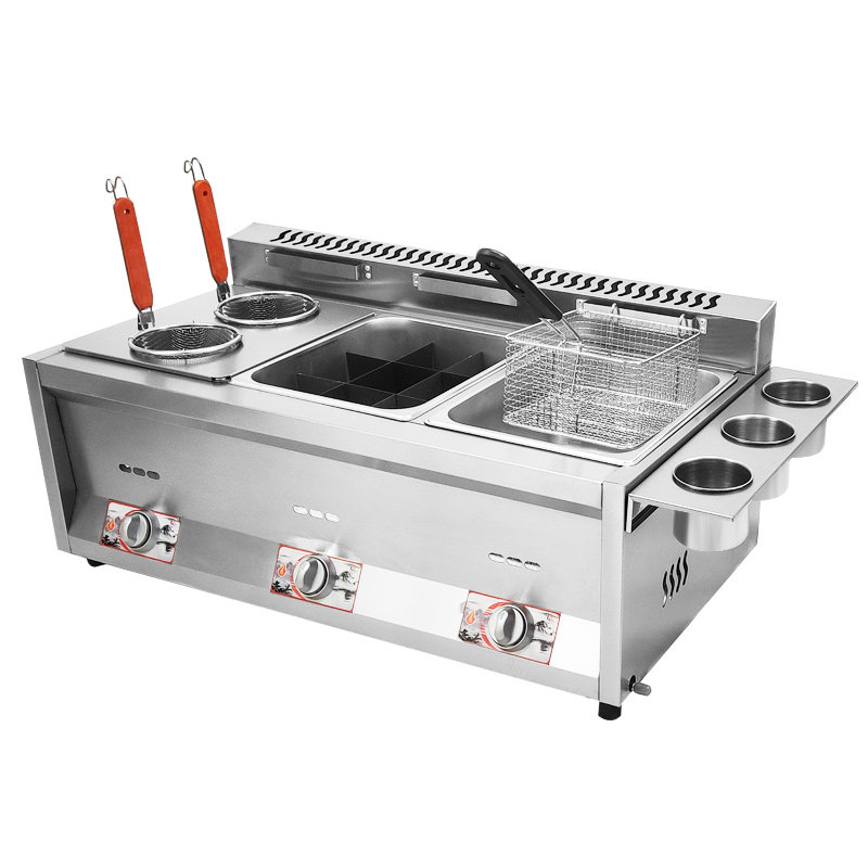 Commercial Gas Frying Pan - Spicy Hot Kanto Cooking Machine