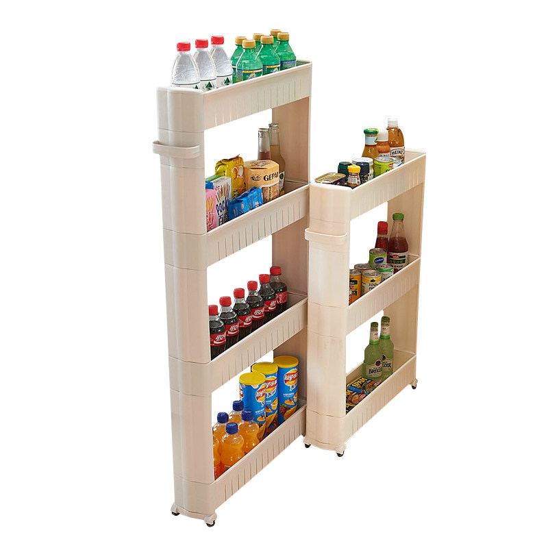 10cm Ultra-Narrow Cabinet Side Seam Shelf for Kitchen and Bathroom Storage