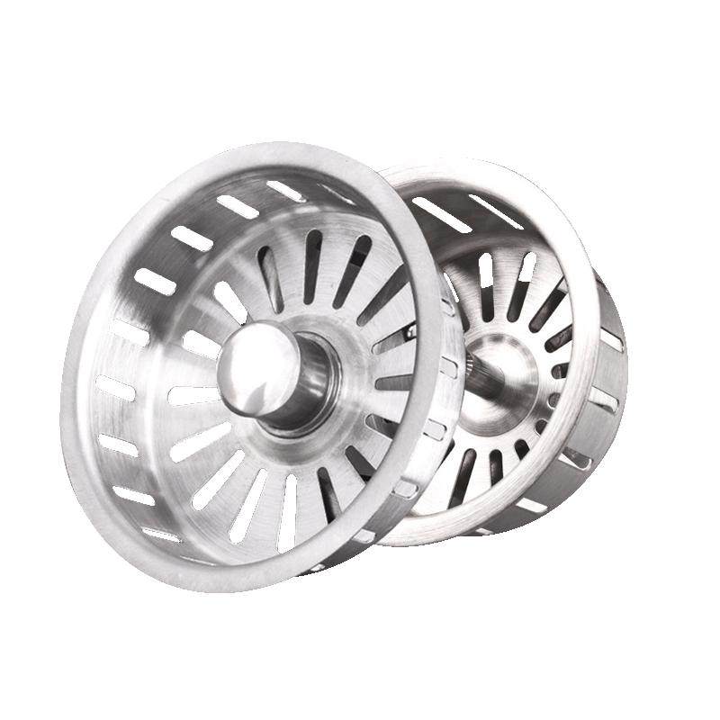 Stainless Steel Sink Drain Basket Kitchen Filter Basin Cover