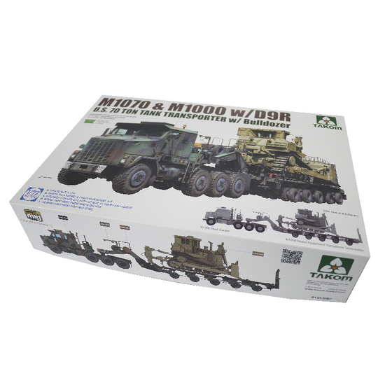 Takom 1/72 M1070 Anhänger & D9 Bulldozer Bausatz - Henghui